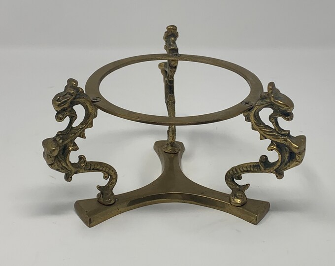 Vintage Brass Stand, Plant Stand, Decanter Stand, Egg Stand - Etsy