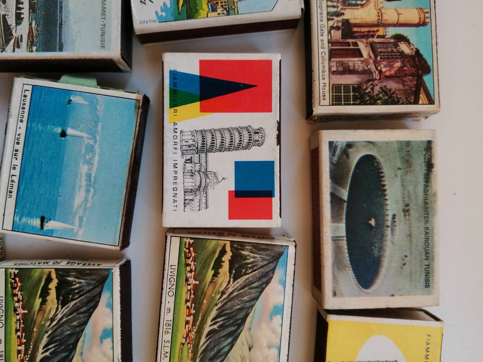 Lot of 20 Vintage Matchboxes, Vintage Matchesbook, Collection Matches ...