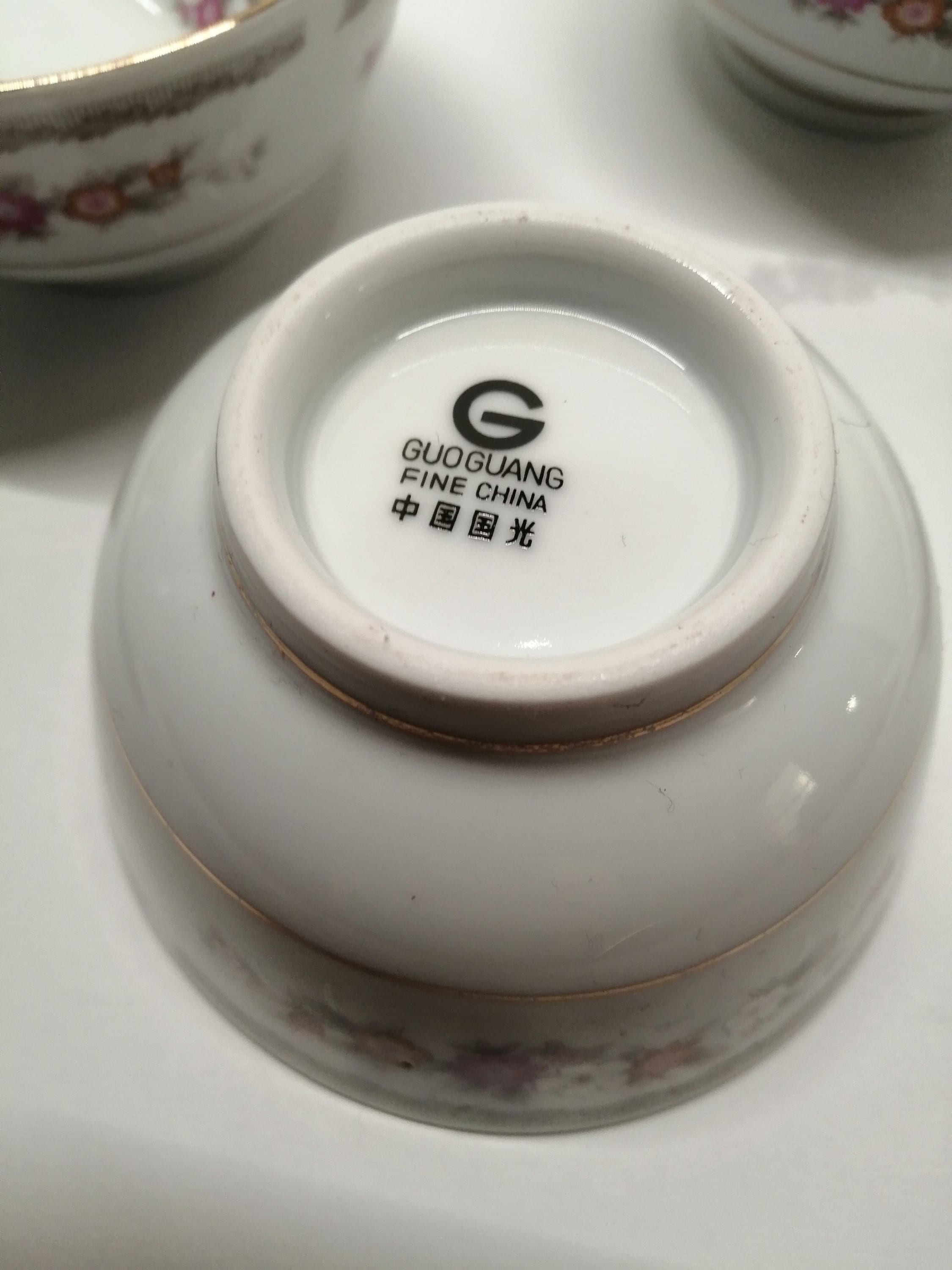 Guoguang Set Porcelain Vintage Collectible Set 5 Rice / Soup Bowls 4 ...