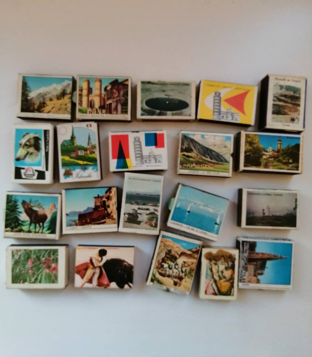 Lot of 20 Vintage Matchboxes, Vintage Matchesbook, Collection Matches ...