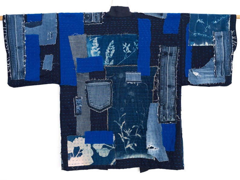 Sustainable Fashion, Upcycled Kimono, Reversible Kimono, Unisex ...
