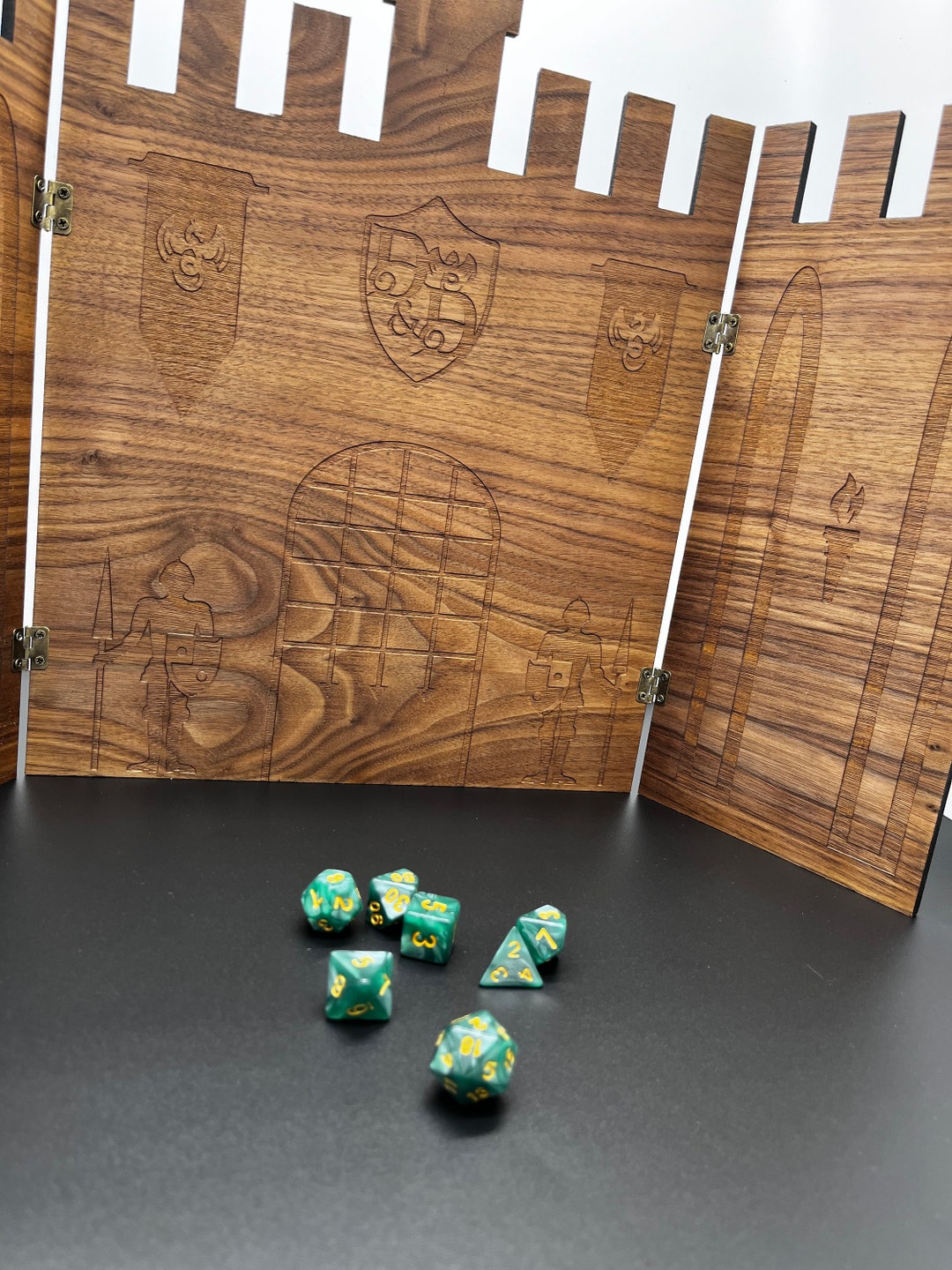 Dungeon Masters Screen, Wooden DM Screen Handmade & Lasered Made to ...