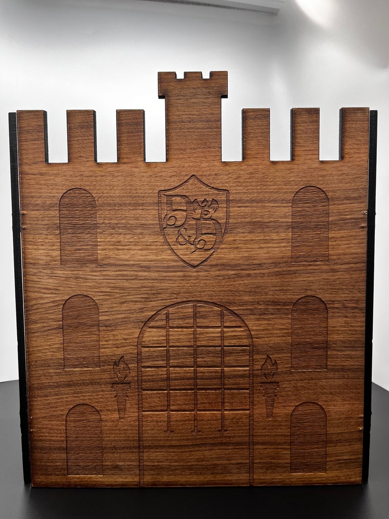 Dungeon Masters Screen, Wooden DM Screen Handmade & Lasered Made to ...