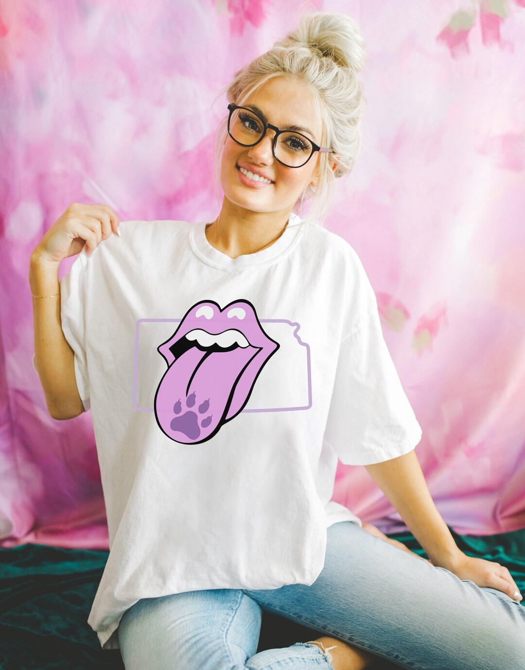 Kstate Wildcats Kansas Rock N' Roll Lips Kstate Shirt - Etsy