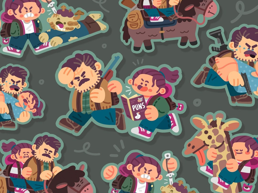 The Last of Us Illustrated Stickers Cute TLOU Stickers - Etsy France