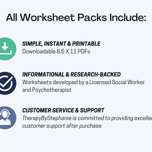 Therapy Worksheets: Self Esteem Pack | 8.5 X 11 Printable Downloads ...