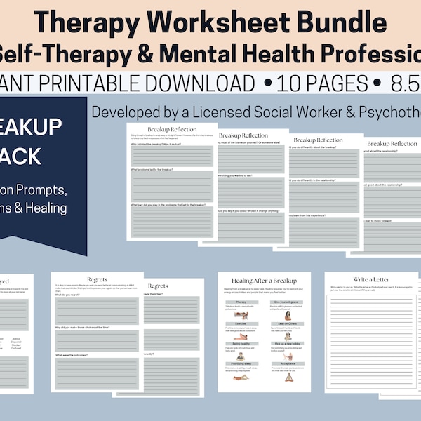Breakup Worksheets - Etsy
