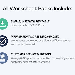 Intrusive Thoughts OCD Obsessions Therapy Worksheets Journaling Prompts ...