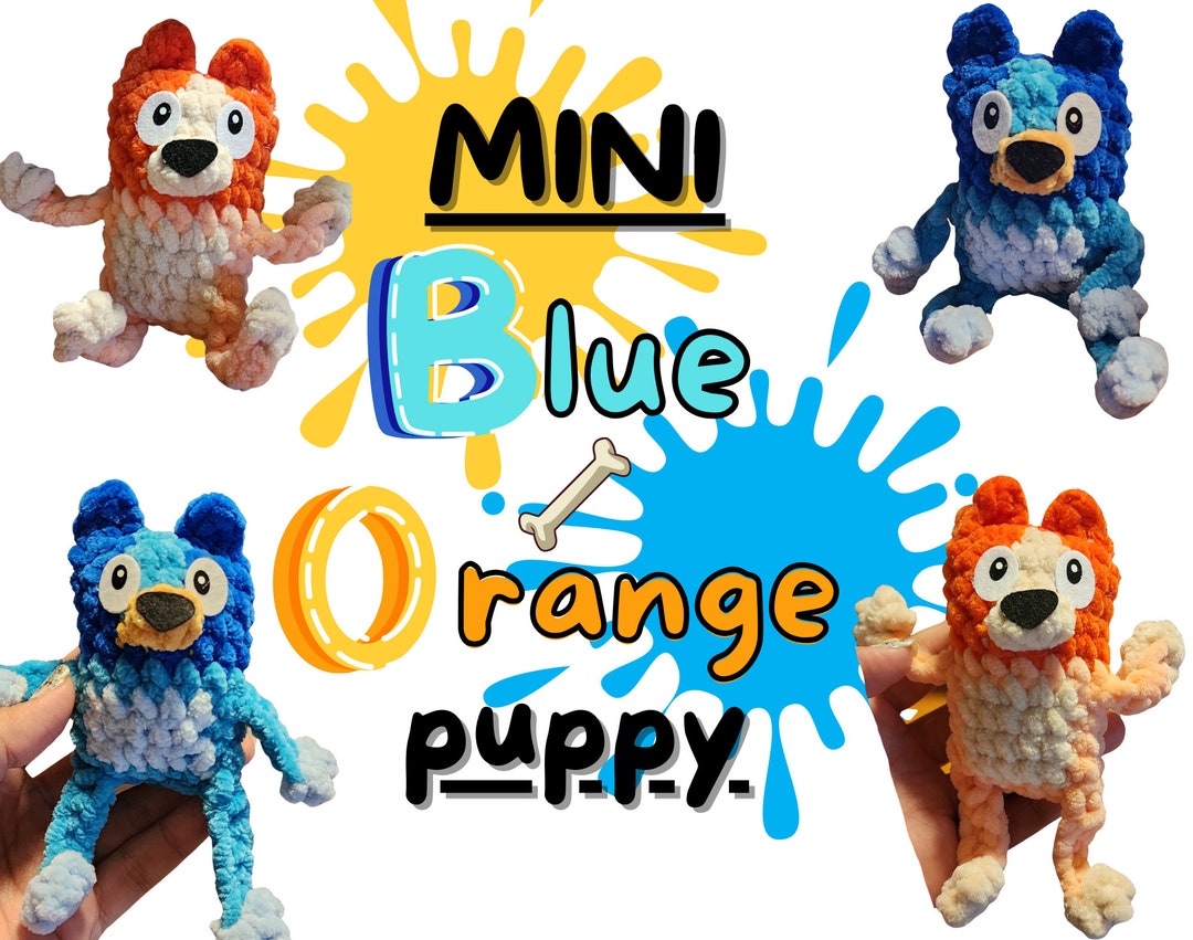 Mini Blue/orange Puppies *PDF PATTERN ONLY** - Etsy