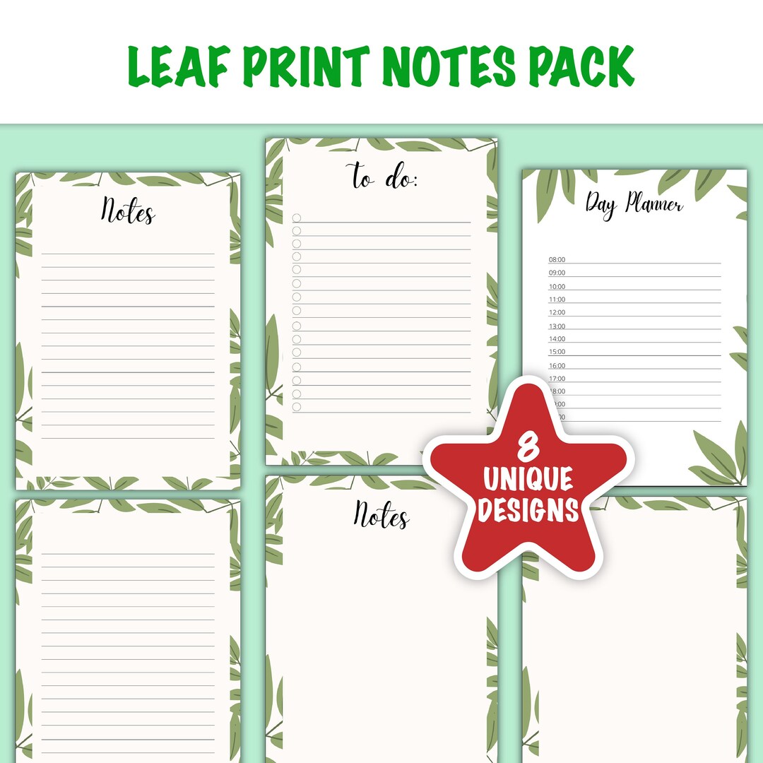 Printable Lined/unlined Note and Letter Pack Printable Writing Paper ...