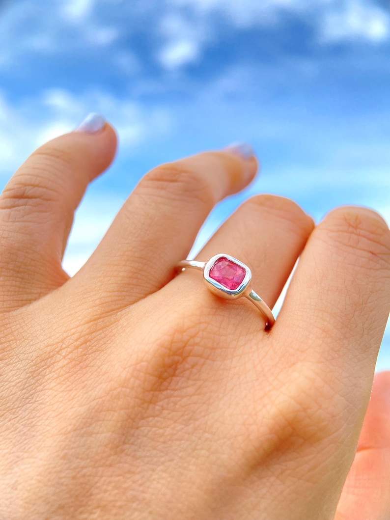 Sweet Candy Ring With Milky Peachy Pink Mahenge Spinel, READY TO SHIP ...