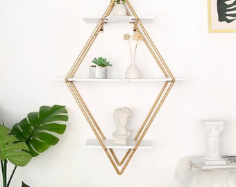 Diamond Shaped Shelf - Etsy