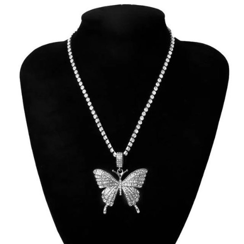 Butterfly Tennis Necklace - Etsy