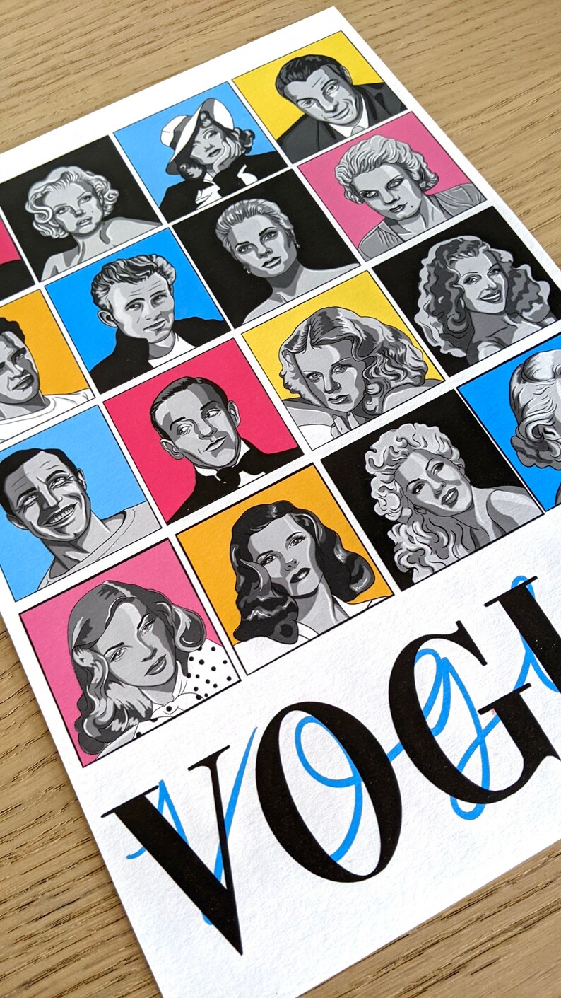 Vogue Icons Digital Art Print A4 - Etsy