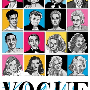 Vogue Icons Digital Art Print A4 - Etsy