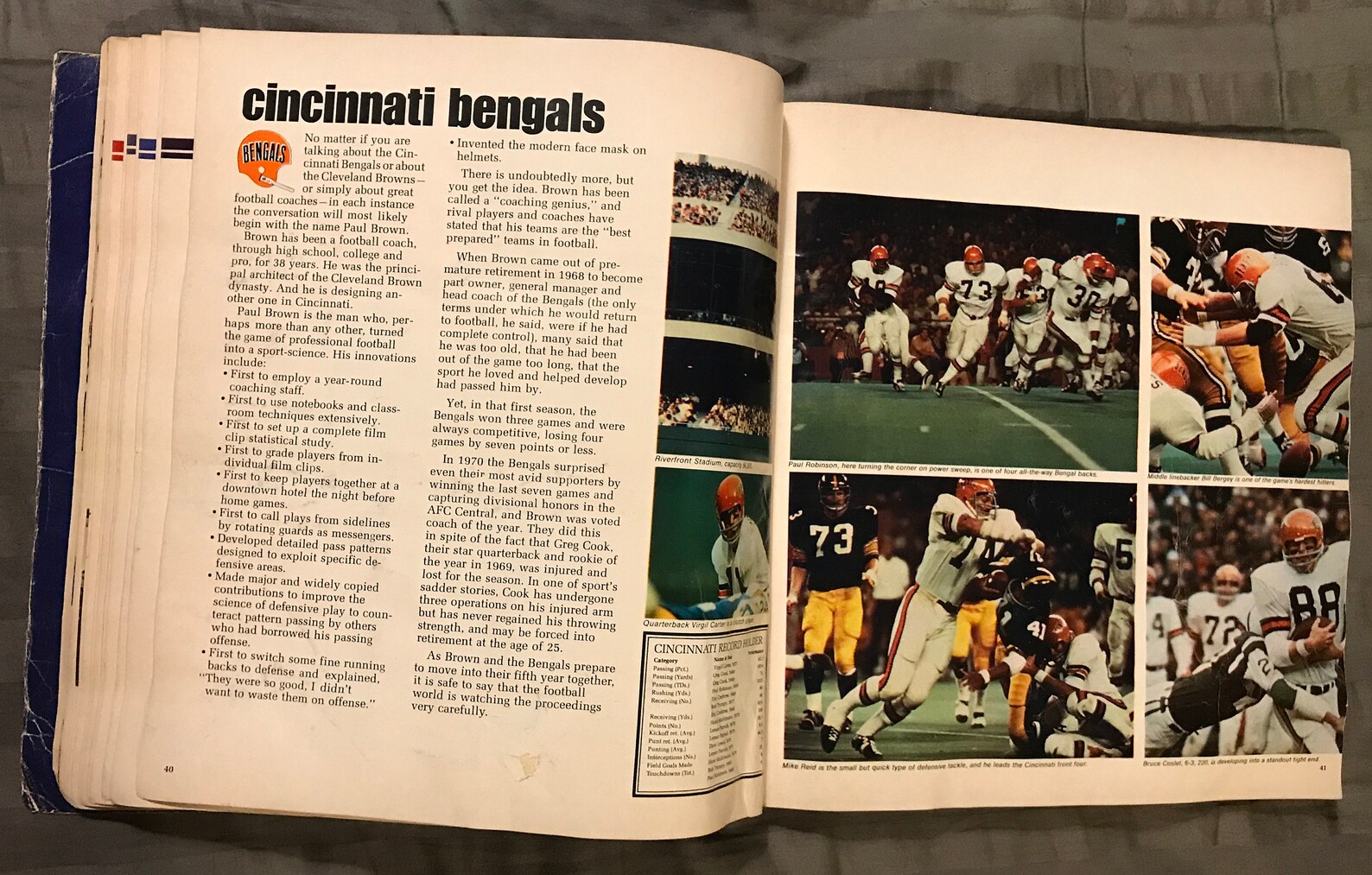 Vintage Sunoco NFL Action '72 Football Stamp Book, Football Memorabilia ...