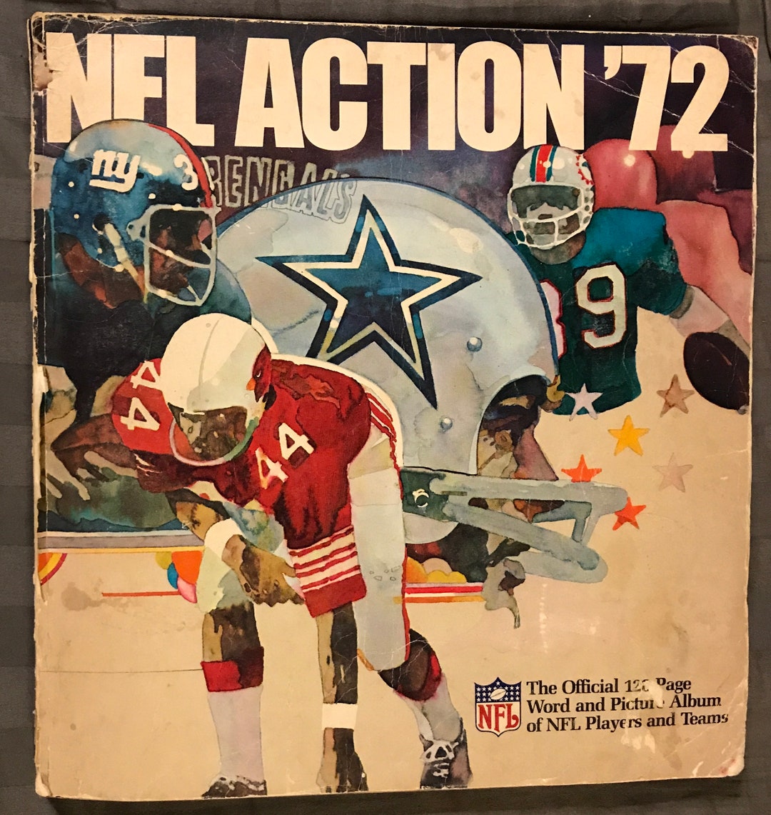Vintage Sunoco NFL Action '72 Football Stamp Book, Football Memorabilia ...
