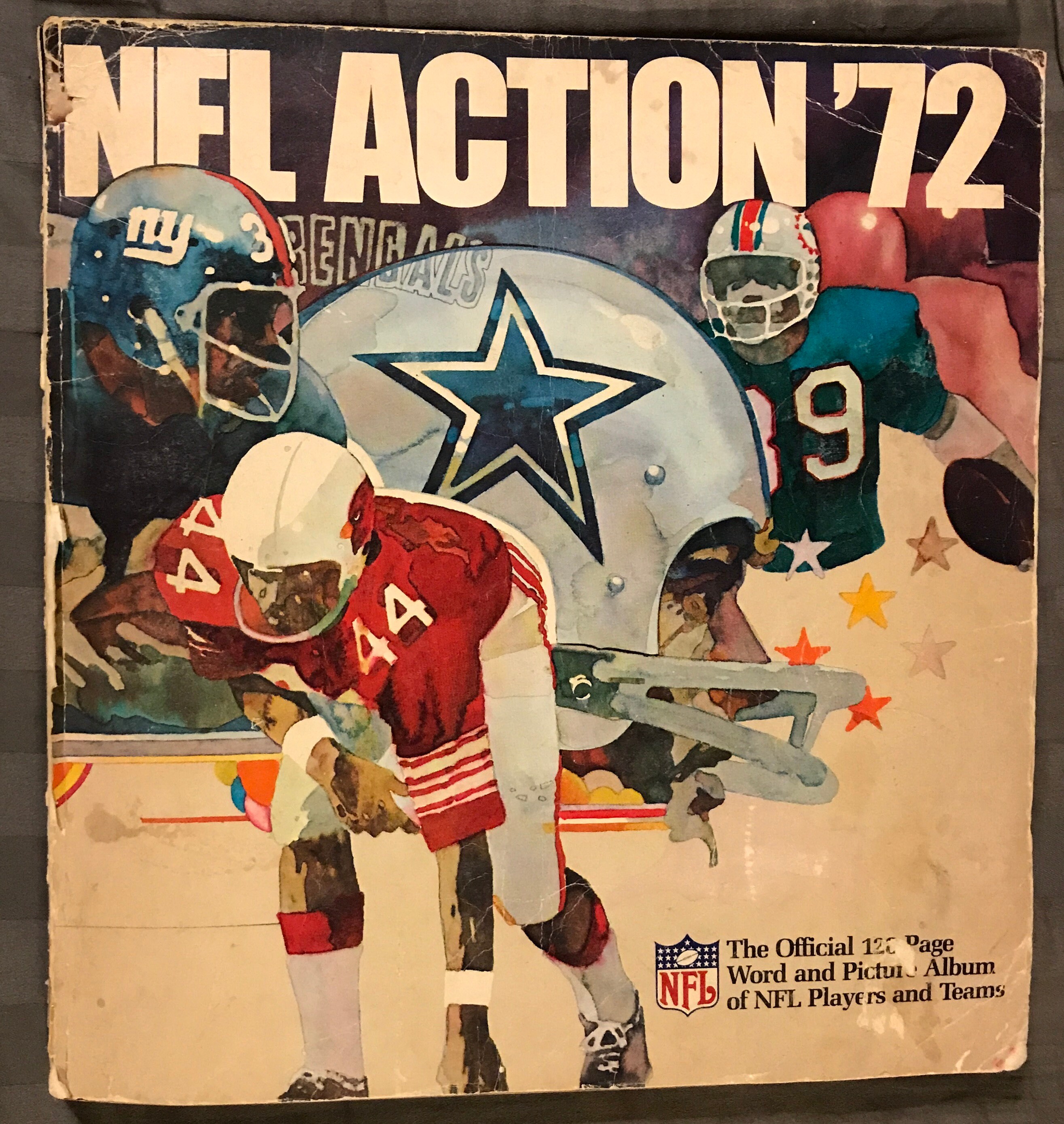 Vintage Sunoco NFL Action '72 Football Stamp Book, Football Memorabilia ...