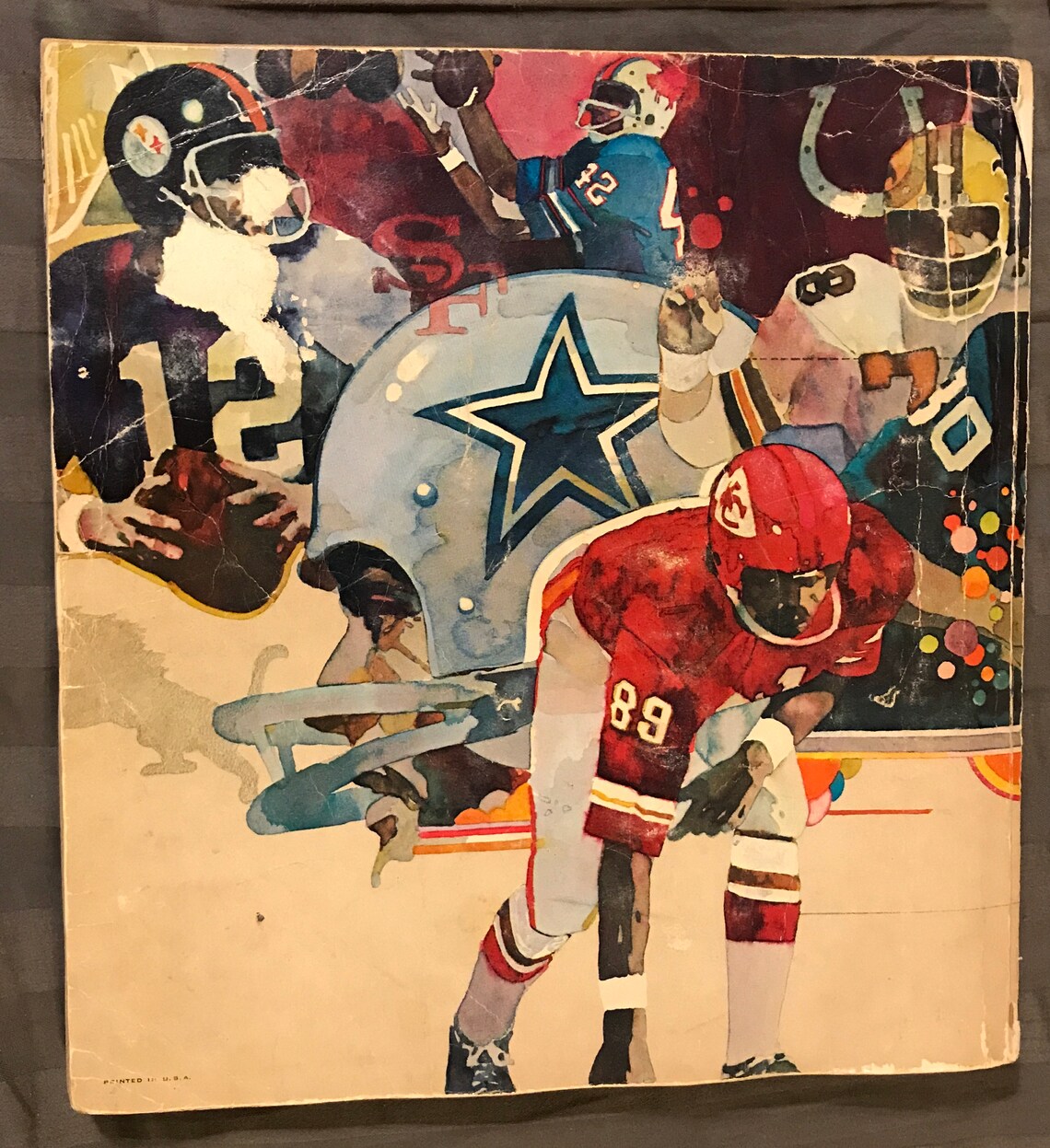 Vintage Sunoco NFL Action '72 Football Stamp Book, Football Memorabilia ...