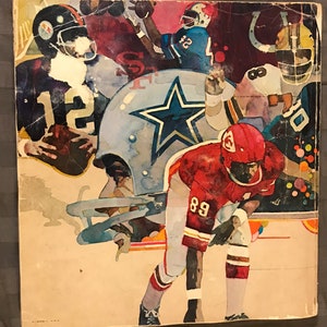 Vintage Sunoco NFL Action '72 Football Stamp Book, Football Memorabilia ...