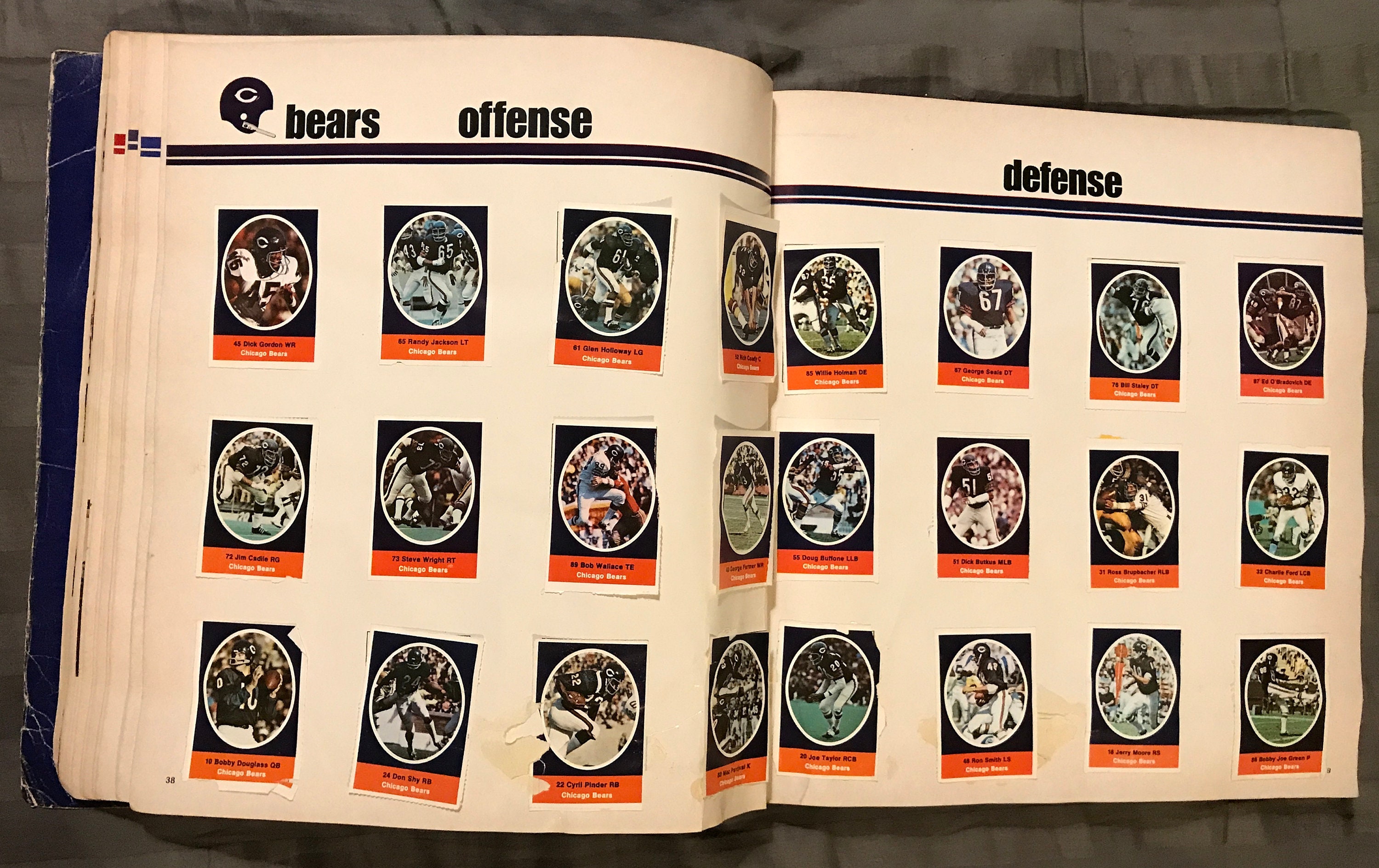 Vintage Sunoco NFL Action '72 Football Stamp Book, Football Memorabilia ...
