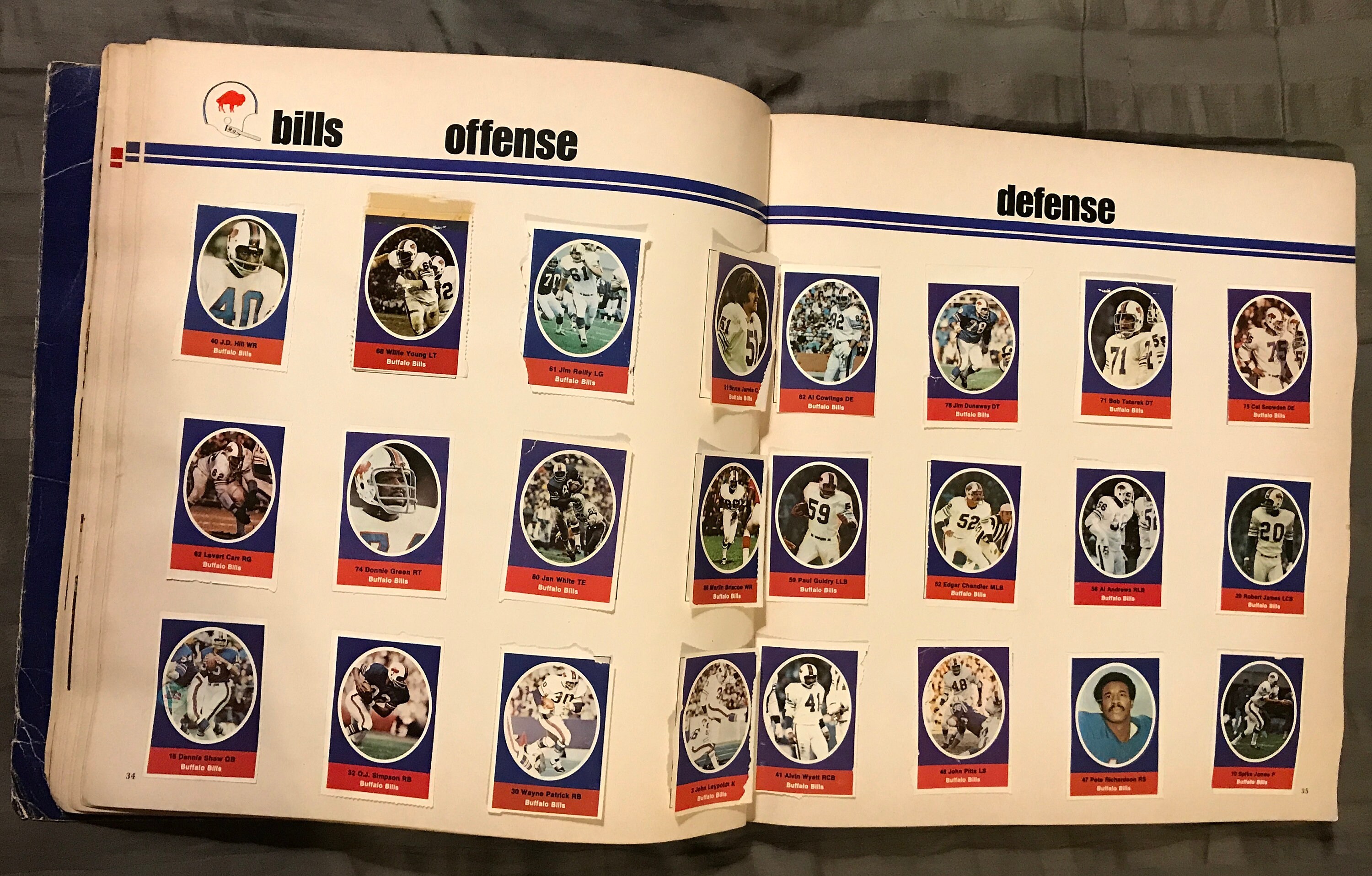 Vintage Sunoco NFL Action '72 Football Stamp Book, Football Memorabilia ...