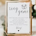 Minimalist Ring Game Sign, Bridal Shower Ring Hunt, Bridal Shower Game ...