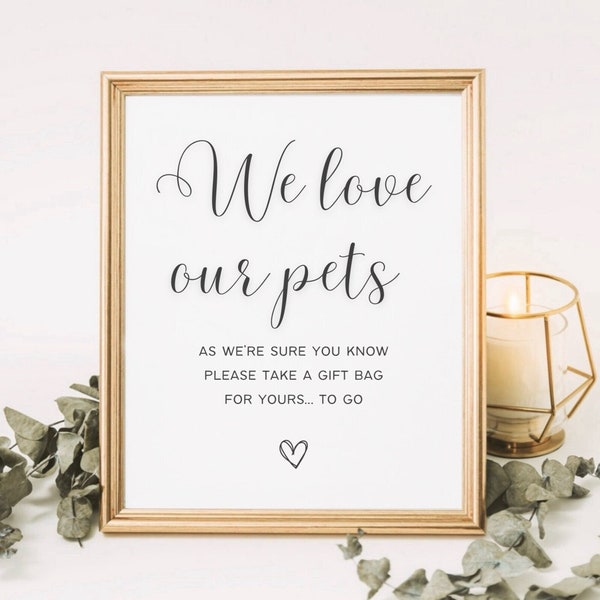 We Love Our Pets Sign - Etsy