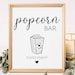 Popcorn Bar Sign,wedding Popcorn Sign, Popcorn Favors Wedding Signage ...