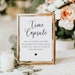 Minimalist Time Capsule Sign, Wedding Time Capsule Guestbook Sign ...