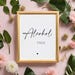 Minimalist Alcohol Free Sign, Printable Wedding Drinks Bar Table Decor ...