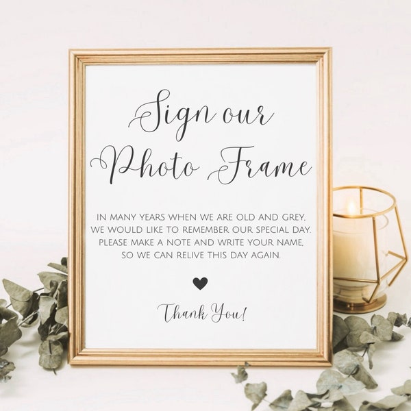 Sign Our Photo Frame - Etsy