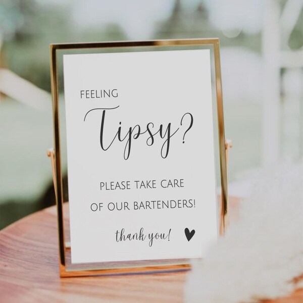 Gratuity Sign - Etsy