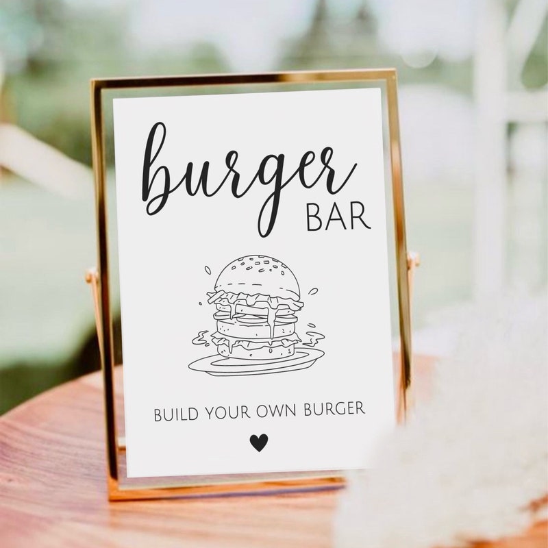 Burger Stamp - Etsy