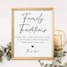 Family Traditions Sign, Take A Card and Write Down Your Favorite Family ...