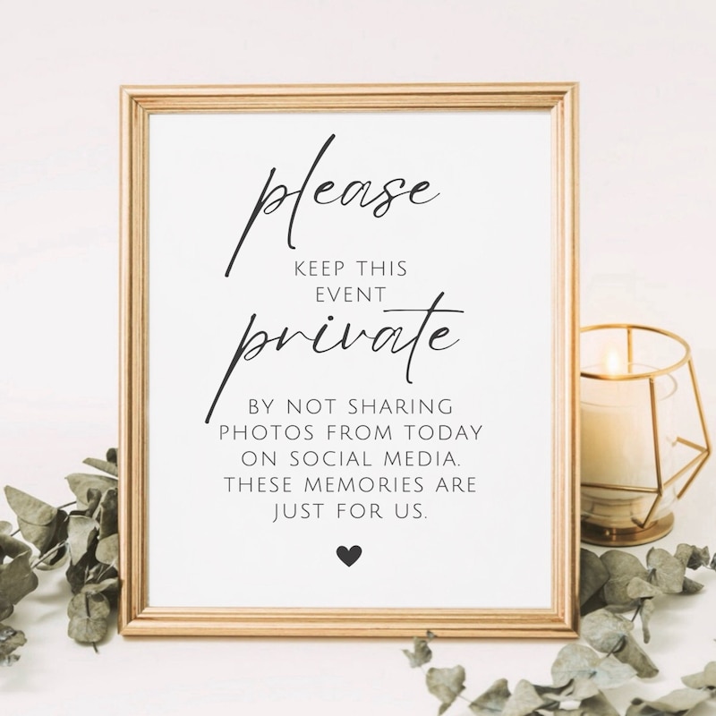 Private Event Sign - Etsy
