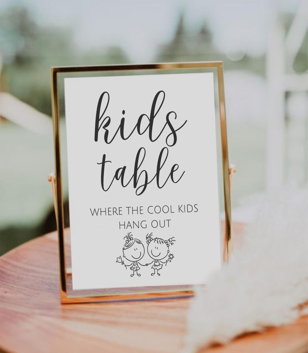 Kids Wedding Table Sign, Where the Cool Kids Hang Out Sign, Wedding ...