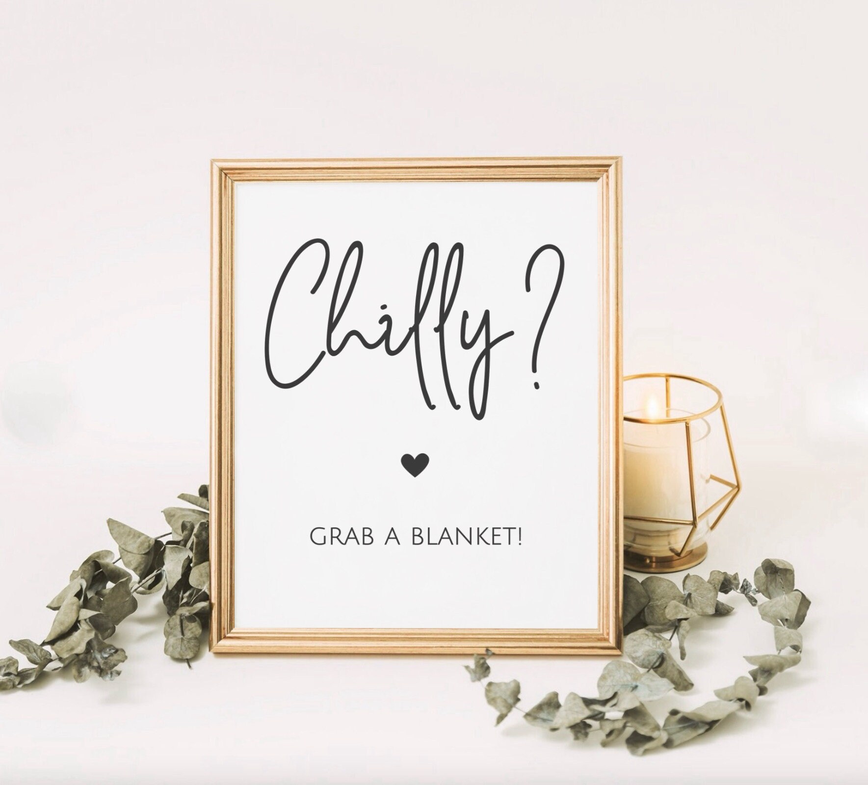 Minimalist Wedding Blanket Sign, Please Take A Blanket Sign, Printable ...