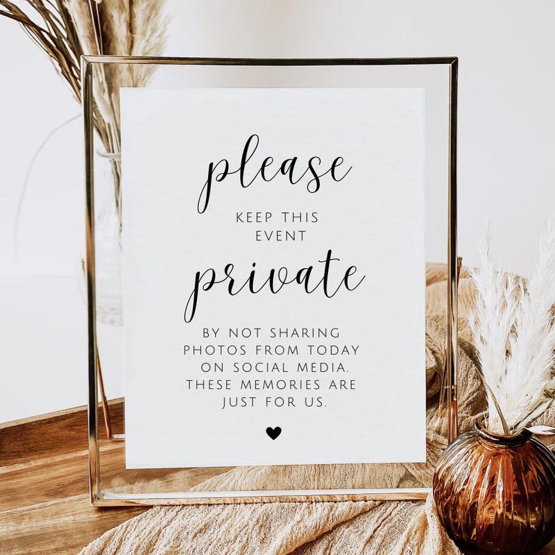 Private Event Sign - Etsy