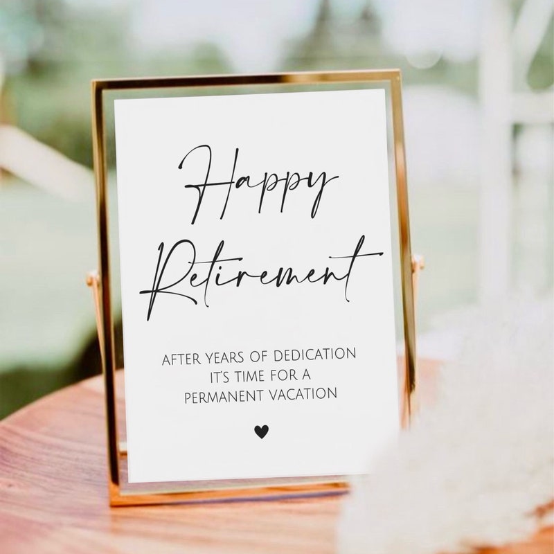 Retirement Signs - Etsy