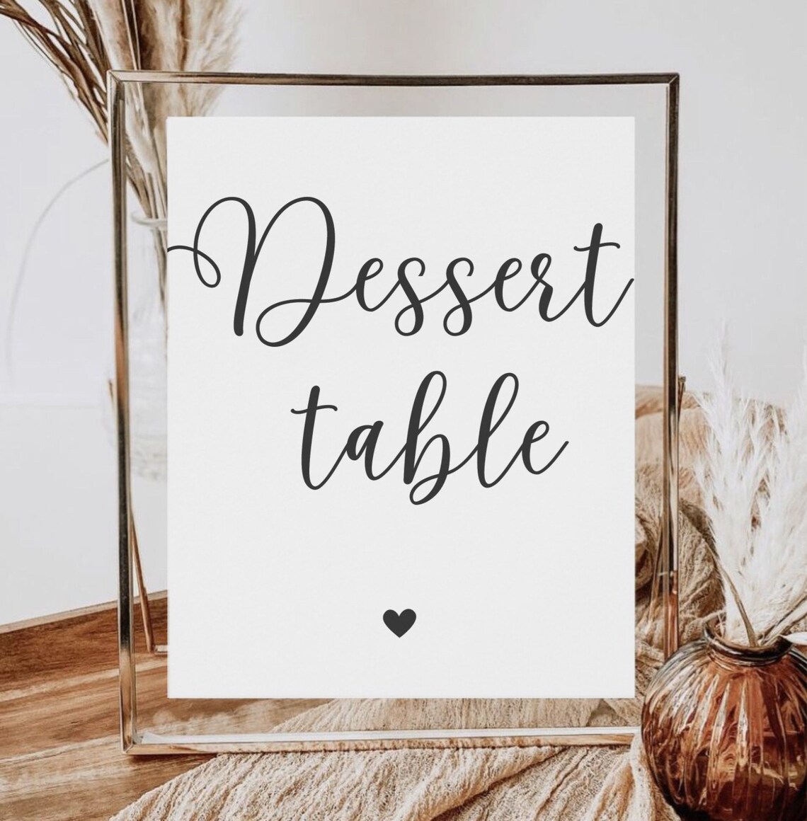 Dessert Table Sign, Dessert Bar Sign, Minimalist Wedding Dessert Table ...