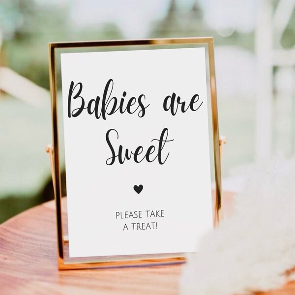 Minimalist Books for Baby Sign, Printable Baby Shower Book for Baby ...