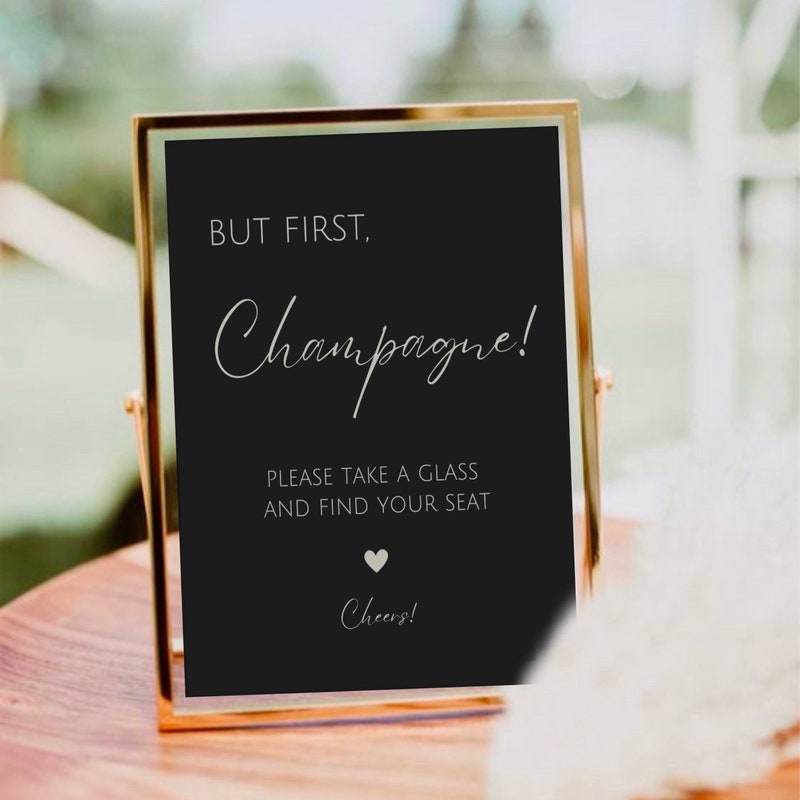 Champagne Sign - Etsy UK
