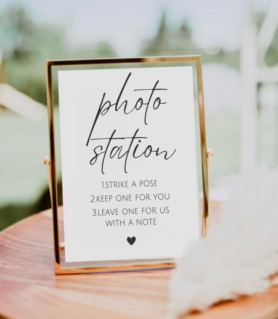 Photo Station Sign, Strike A Pose Sign, Wedding Photo Station Sign ...
