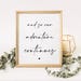 Minimalist Our Adventure Continues Sign, Printable Wedding Guestbook ...