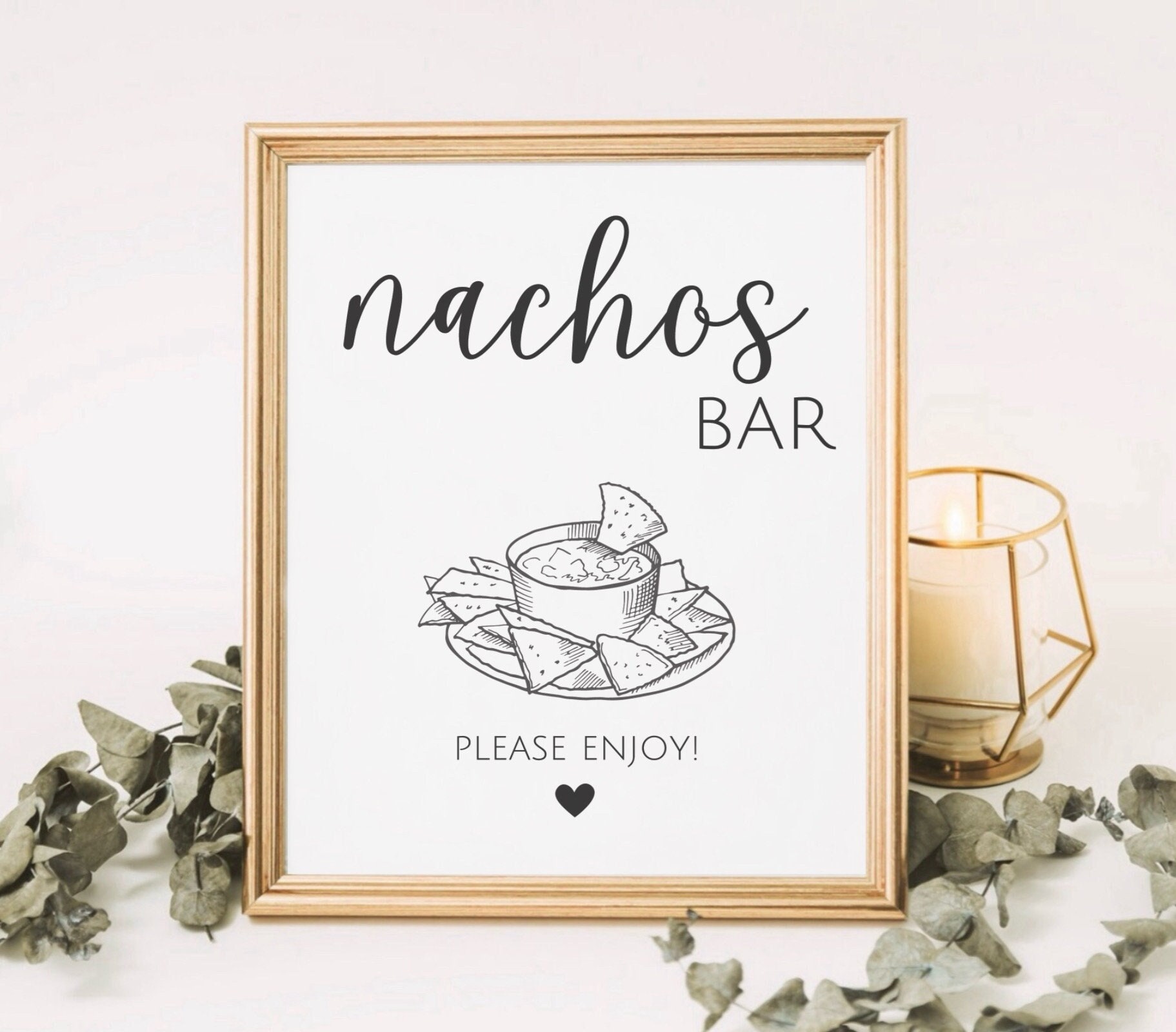 Nachos Bar Sign, Nacho Sign, Wedding Nachos Table Sign, Nacho Bar ...