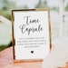Minimalist Time Capsule Sign, Wedding Time Capsule Guestbook Sign ...