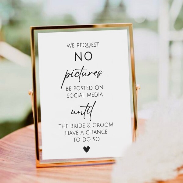 No Pictures Sign - Etsy