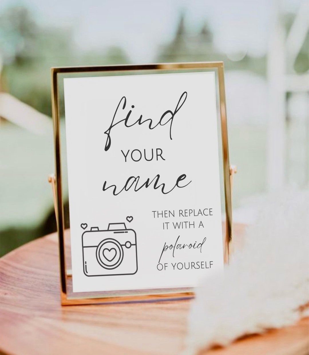 Find Your Name Then Replace It With A Polaroid of Yourself Sign ...