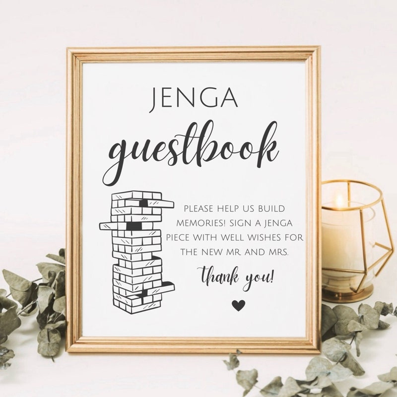 Sign a Jenga Piece - Etsy